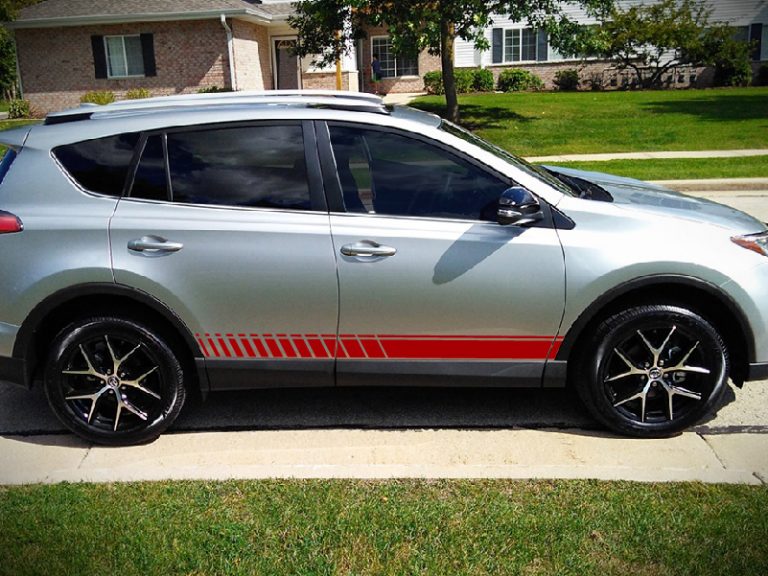 Set of Lower Sport Stripes Decal Sticker Vinyl for Toyota RAV4 2013 ...