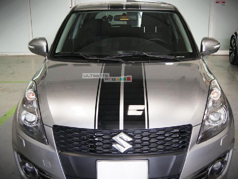 Full Stripe Kit Sticker Decal Graphic Compatible with Suzuki Swift S ...