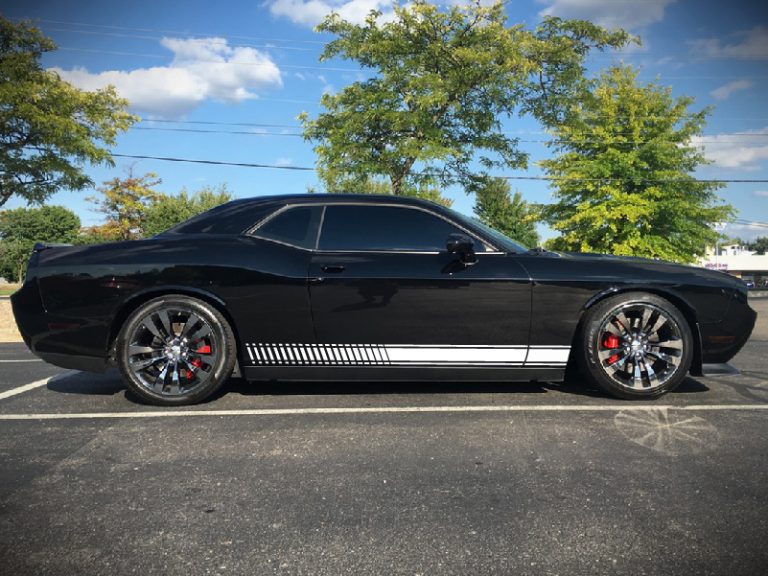 2x Decal Sticker Vinyl Side Racing Stripes Compatible with Dodge ...